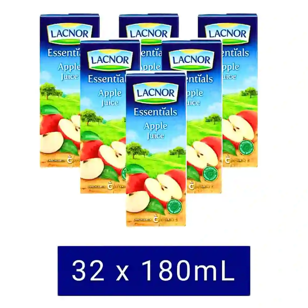 Lacnor Apple Juice - 32x180ml > Julnar L.L.C. > #1 Office Supplies
