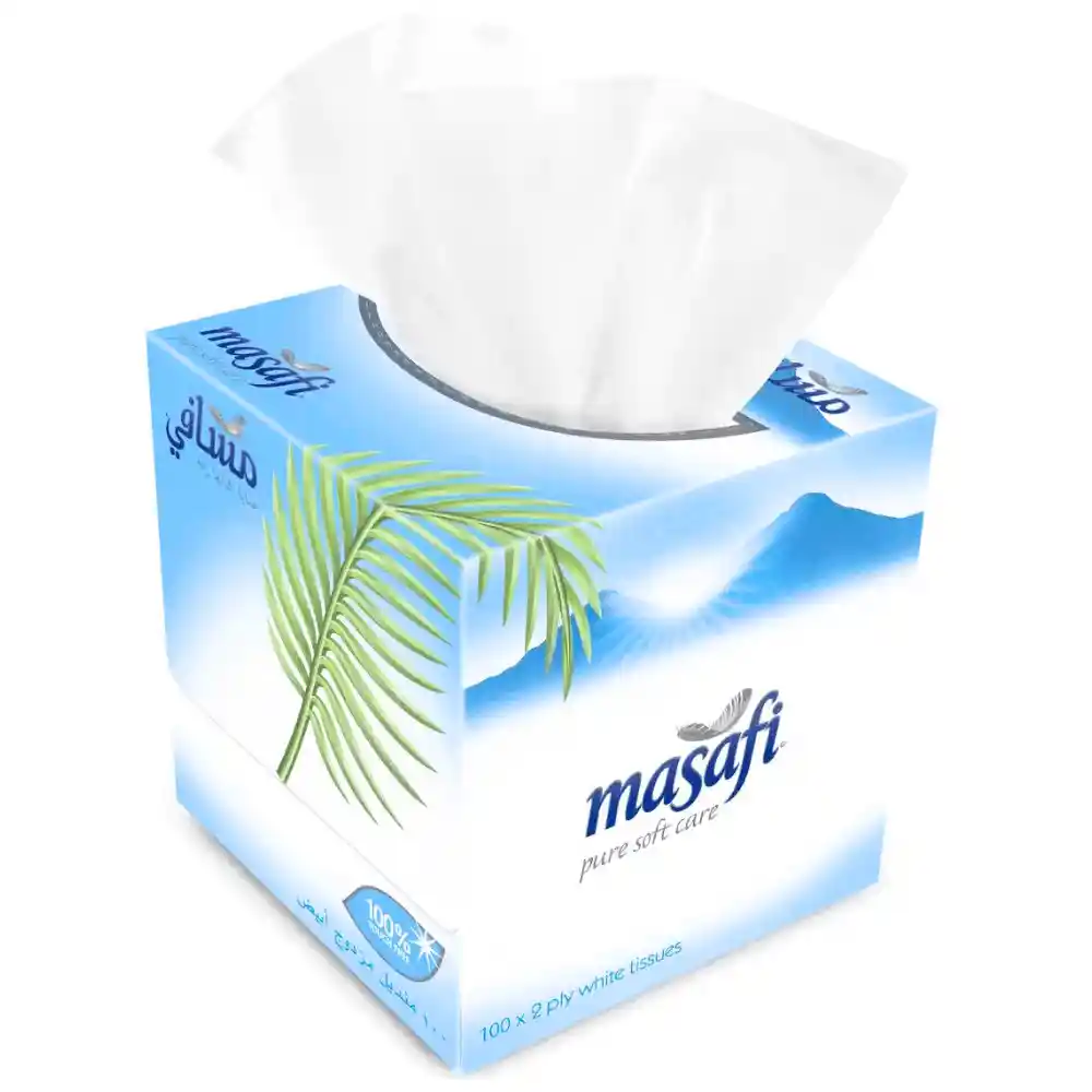 Masafi Facial Tissues - 1x100x2ply > Julnar LLC > #1 Office Supplies